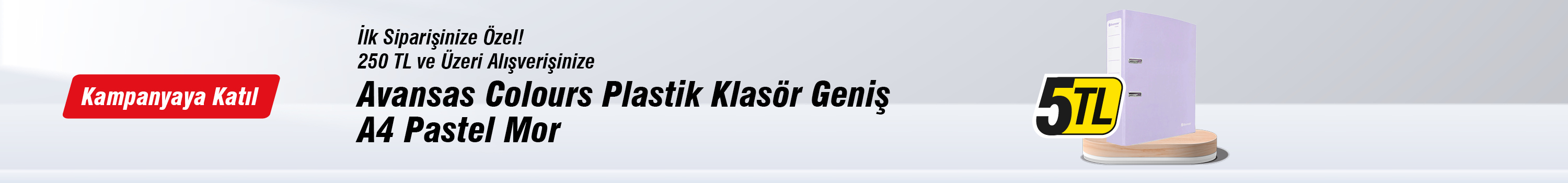 Avansas Colours Klasör - Pastel Mor