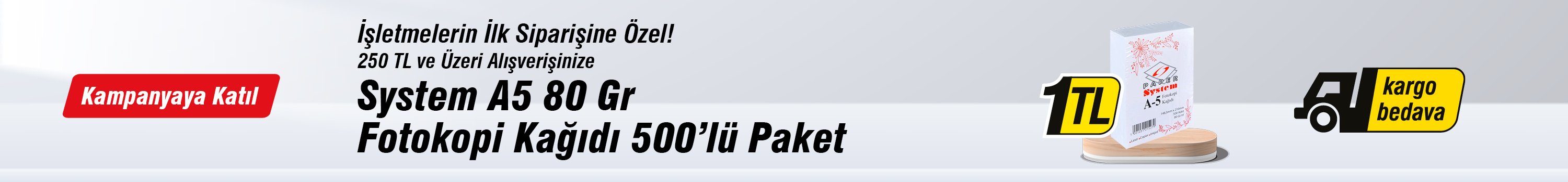 System A5 80 Gr Fotokopi Kağıdı 500'lü Paket