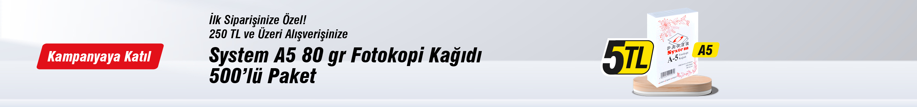 System A5 80gr Fotokopi Kağıdı