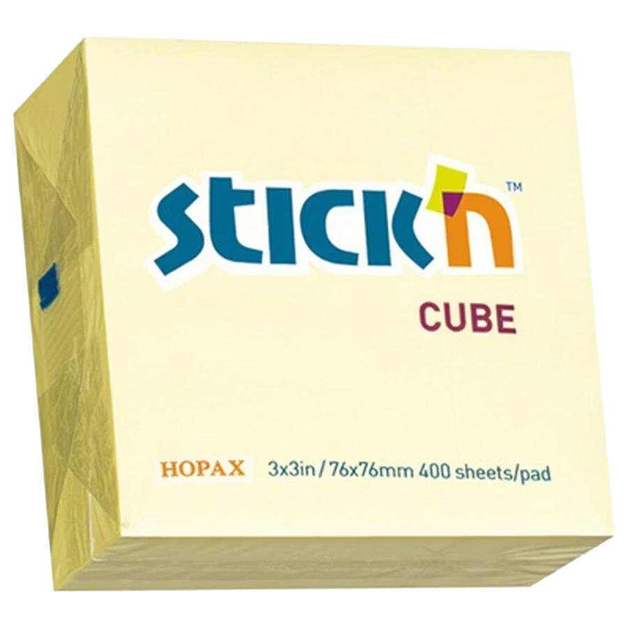 Hopax Stickn Yapışkanlı Not Kağıdı 76 x 76 400 Yaprak Sarı Renk Fiyatı ...