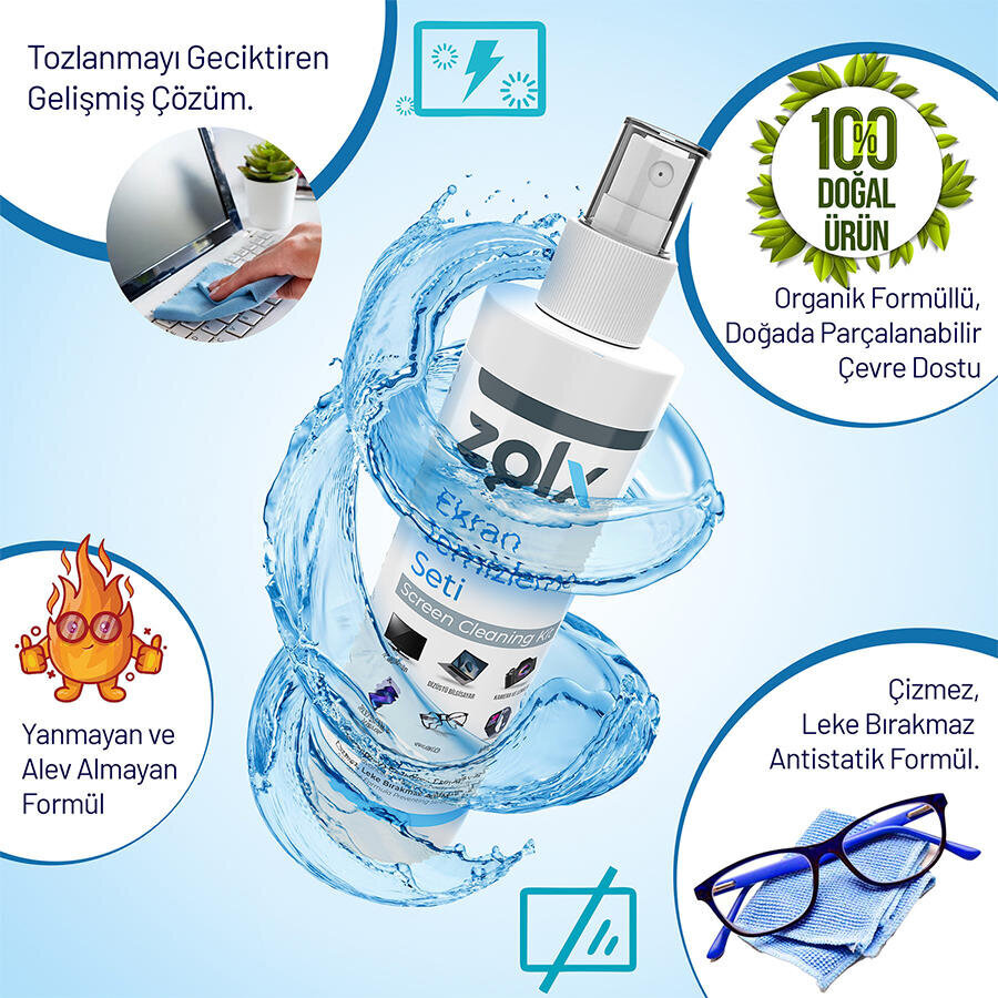 Zolx Ekran Temizleme Seti 250 ml Fiyatı | Avansas