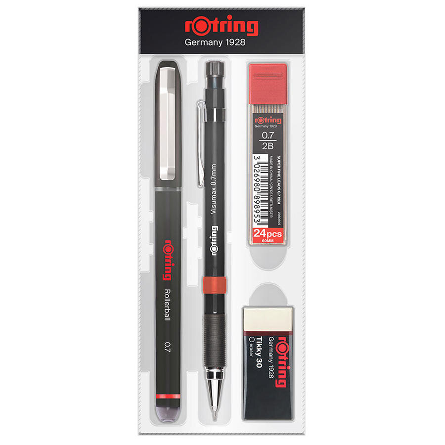 Rotring Ofis Seti Visumax Versatil Kalem 0,7 mm + Roller Kalem Siyah ...