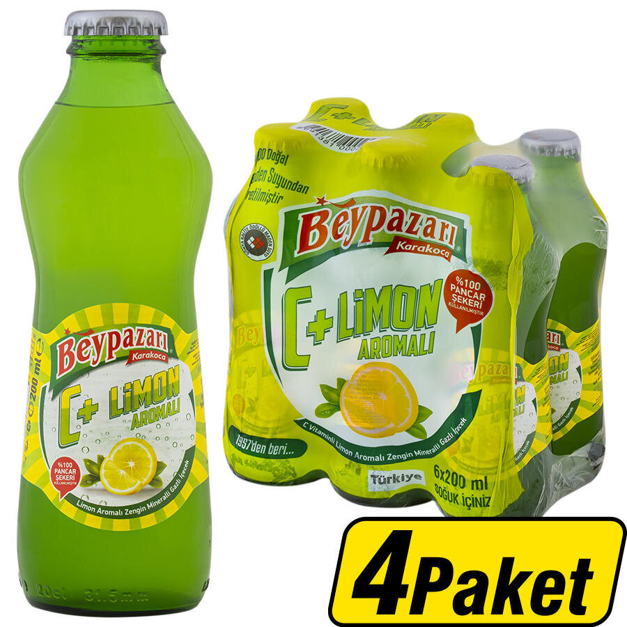 Beypazarı C Vitaminli Limonlu Maden Suyu 24 x 200 ml Fiyatı | Avansas
