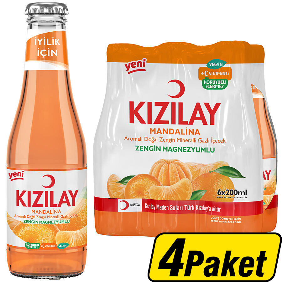 Kızılay C Vitaminli Mandalina Aromalı Maden Suyu 24 x 200 ml Fiyatı ...
