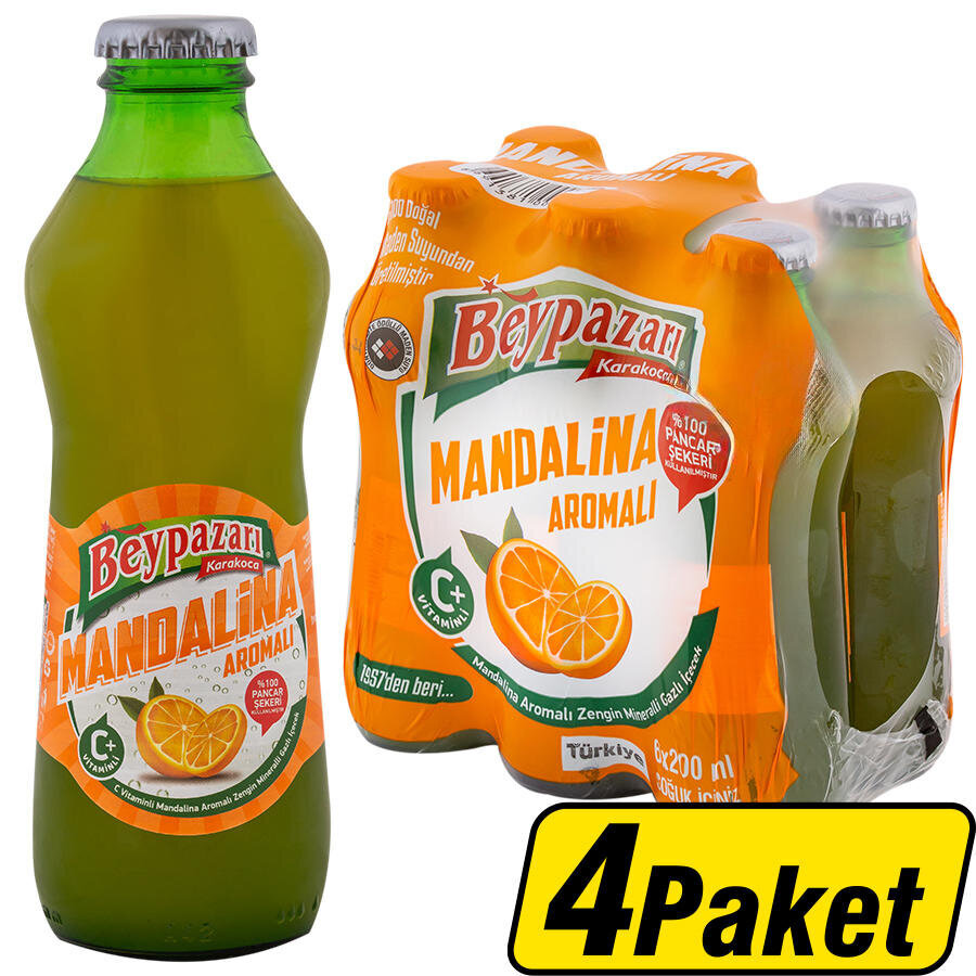Beypazarı Mandalina Aromalı Maden Suyu 24 x 200 ml Fiyatı | Avansas