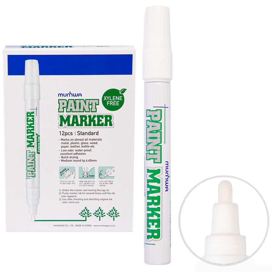 Munhwa Xylene Free Marker Kalem Beyaz 12'li Paket Fiyatı | Avansas