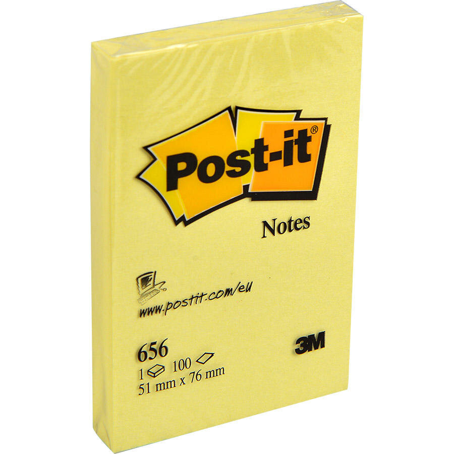 3M Post-it 656 Yapışkanlı Not Kağıdı 51 mm x 76 mm Sarı 100 Yaprak ...