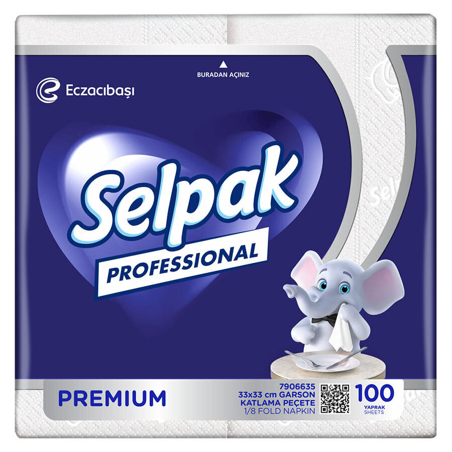 Selpak Professional Premium Garson Katlama Peçete 33 x 33 100 Yaprak ...