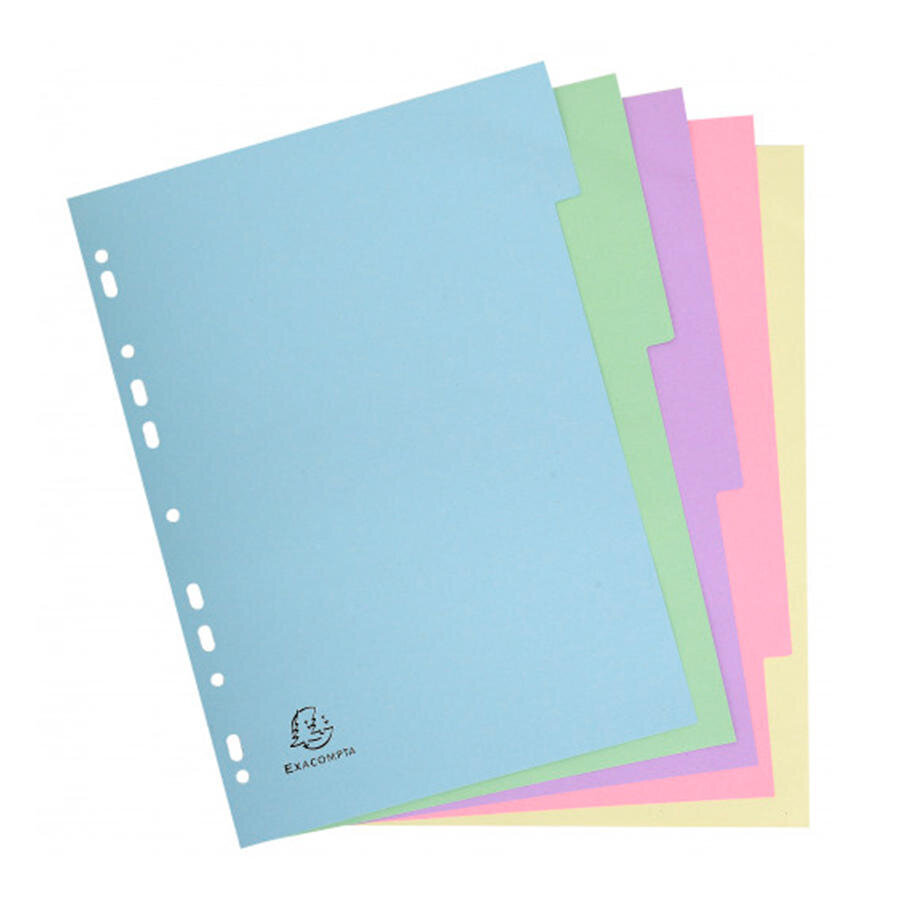 Buy Exacompta Forever Dividers A4 5 Pastel Colours | Avansas®