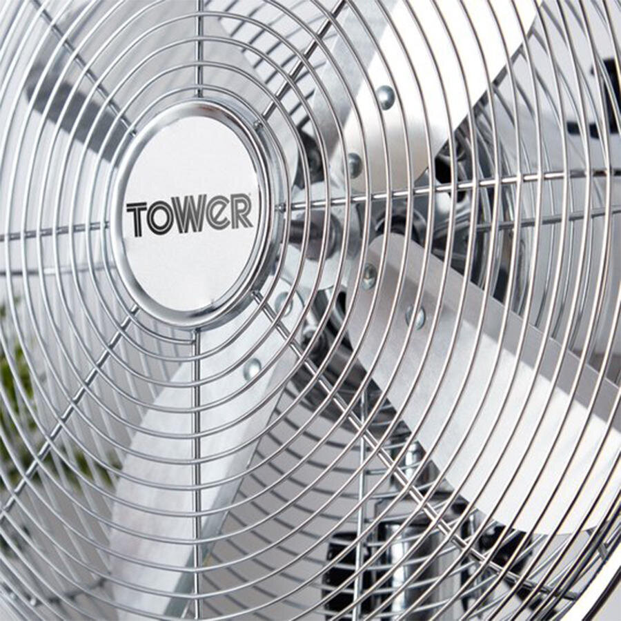 Buy Tower 12" Metal Chrome Desk Fan | Avansas®