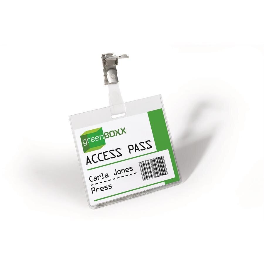 Buy Durable Security Name Badge with Clip 60 x 90 mm 8003 Pack of 25 ...