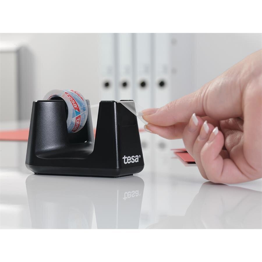 Buy Tesafilm Easy Cut Smart Desk Dispenser Black & 2 Rolls of tesa ...