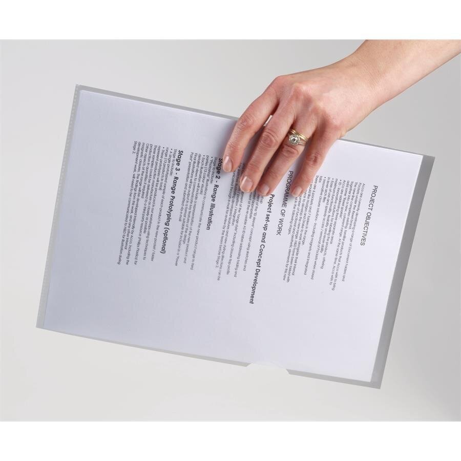 Buy Rexel Nyrex™ Premium A4 Anti-Slip Document Folder, Clear Cut Flush ...