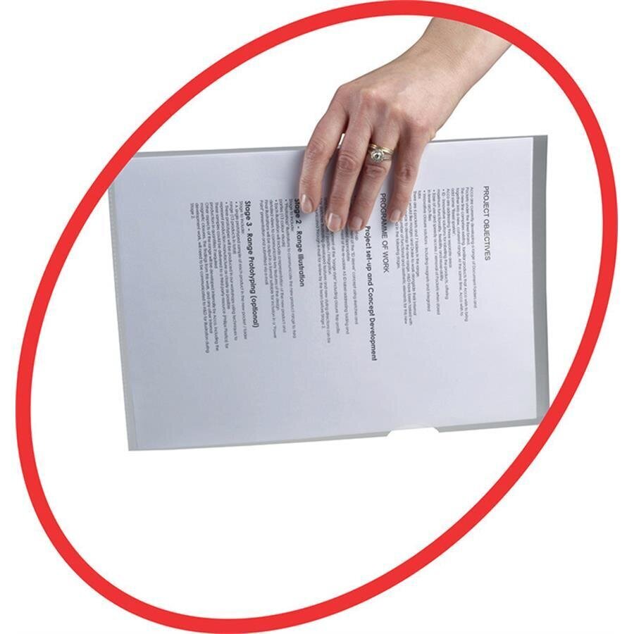 Buy Rexel Nyrex™ Premium A4 Anti-Slip Document Folder, Clear Cut Flush ...