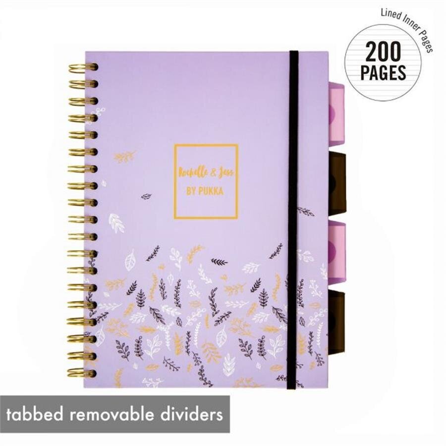 Buy Pukka Rochelle and Jess B5 Wirebound Project Book 200 Page Assorted ...