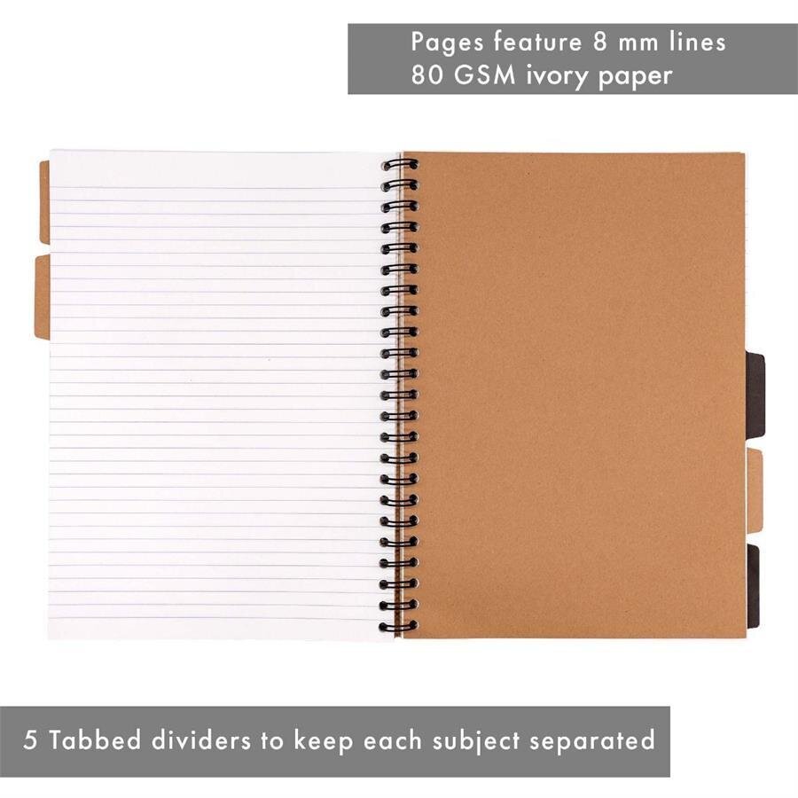 Buy Pukka Kraft A4 Wirebound Project Book 200 Page Pack of 3 | Avansas®