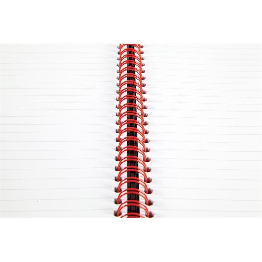 Buy Oxford Black n Red A4 Wirebound Hard Cover Notebook Ruled 140 Pages ...